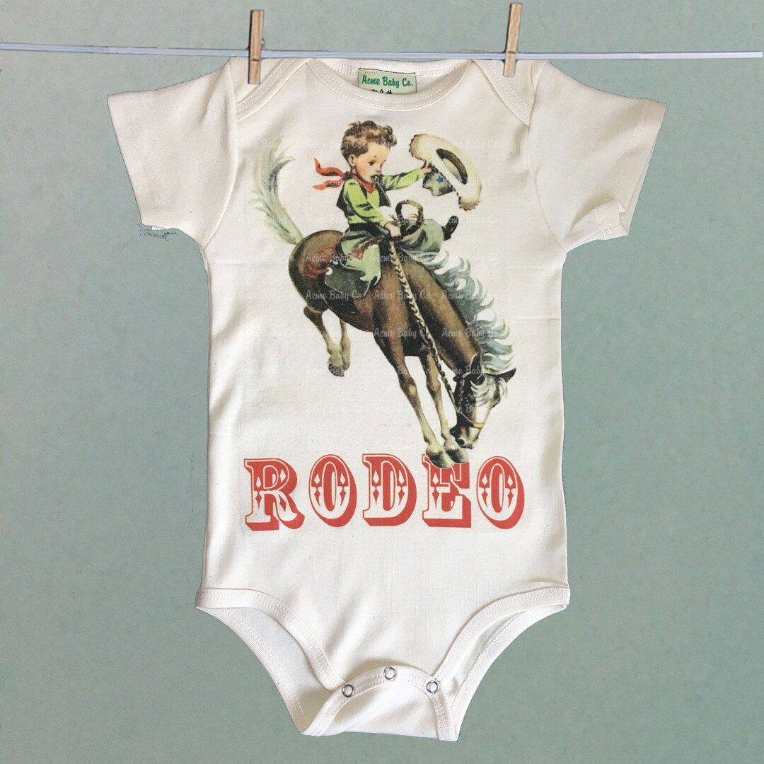Retro Rodeo Baby One Piece, Vintage Buckaroo, Infant Bodysuit, Vintage ...