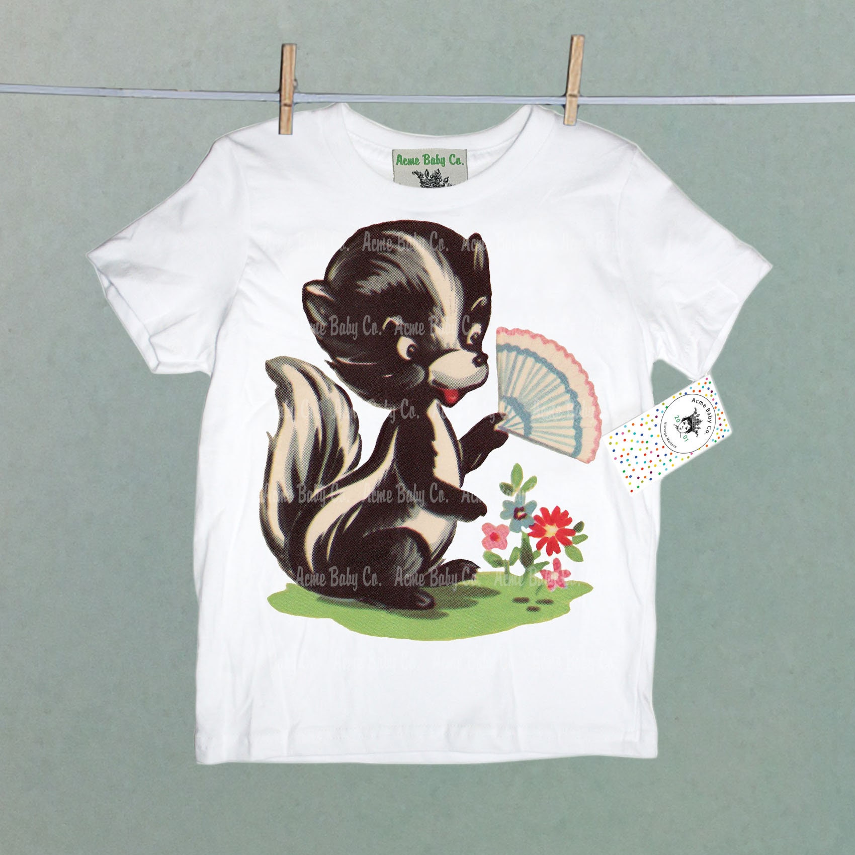 Retro Skunk Shirt Unisex Gift Toddler Gift Boys Shirt | Etsy