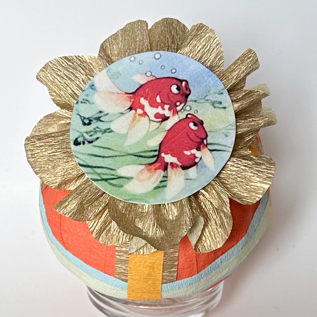 Surprise Ball Cute Goldfish Retro Gift. Stocking Stuffer. Animal ...