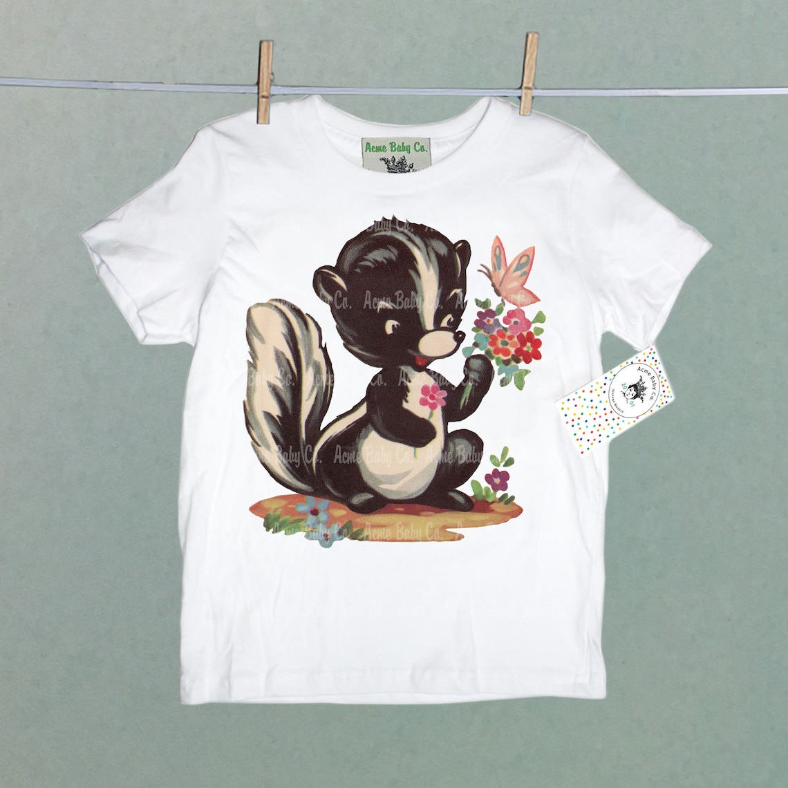 Retro Skunk Shirt Unisex Gift Toddler Gift Boys Shirt | Etsy