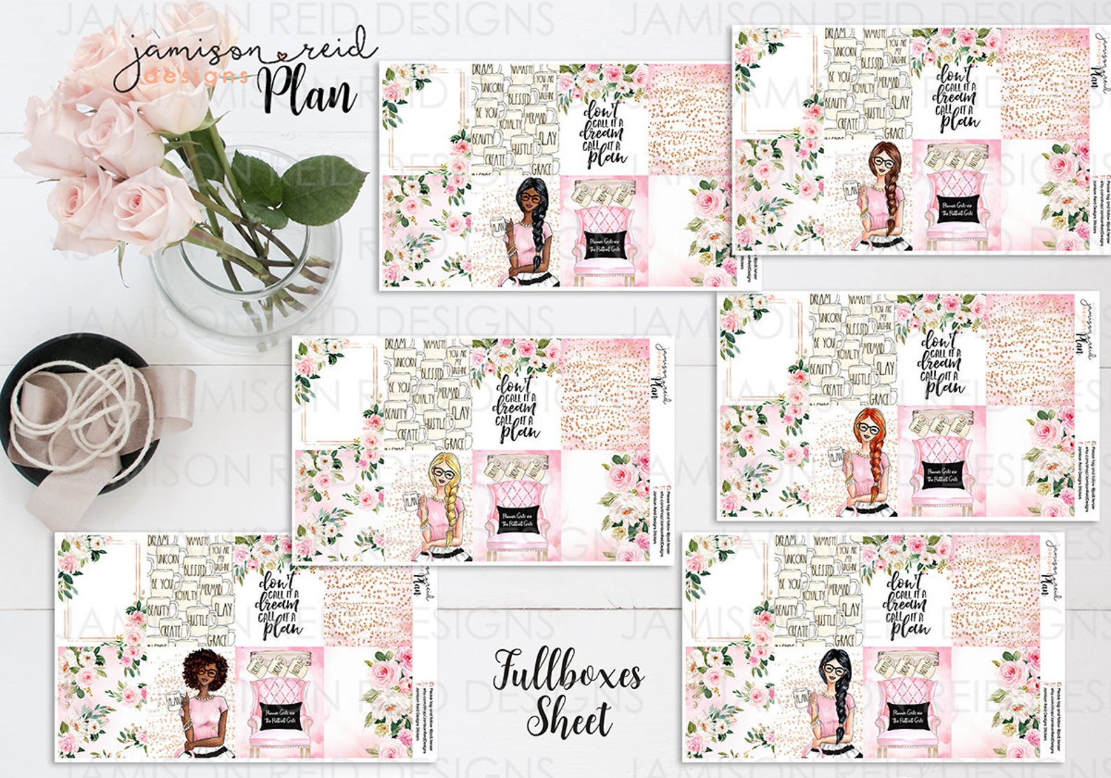 Plan Sticker Set OR A La Carte Choice of Set or Separates - Etsy