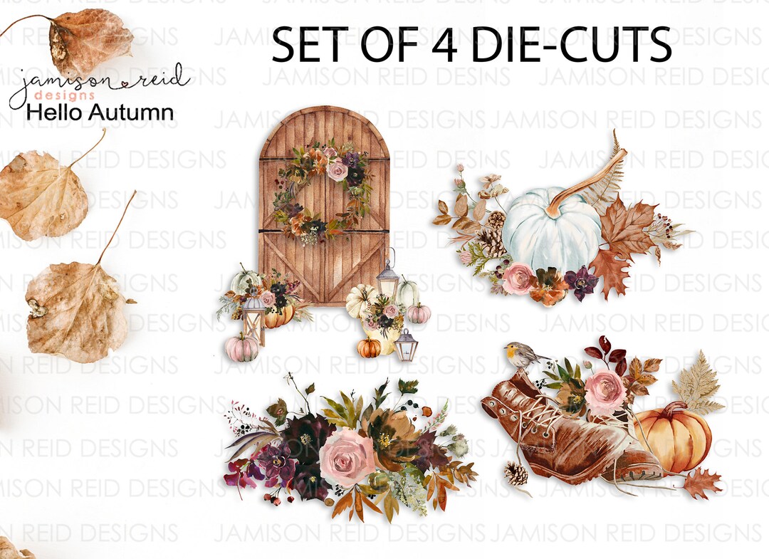 Set of 4 HELLO AUTUMN Planning Die-cuts - Etsy