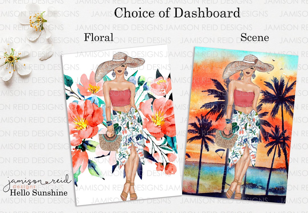 HELLO SUNSHINE Planner Dashboard, Personalized Planner ,happy Planner ...