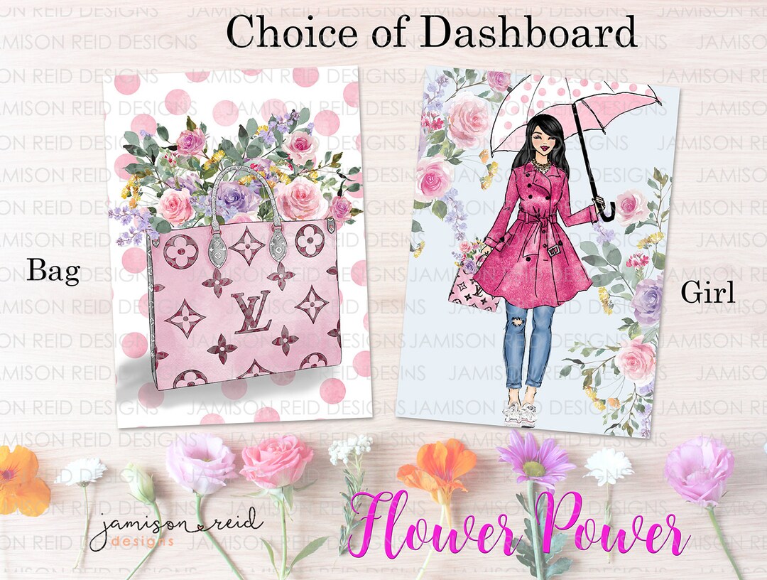 FLOWER POWER Planner Dashboard, Personalized Planner , Happy Planner ...
