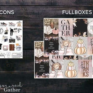 GATHER Planner Stickers a La Carte or Kit , Fashion Girl Sticker Winter ...