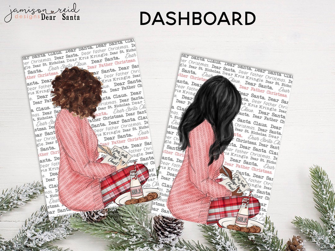 DEAR SANTA Planner Dashboard, Personalized Planner , Happy Planner ...
