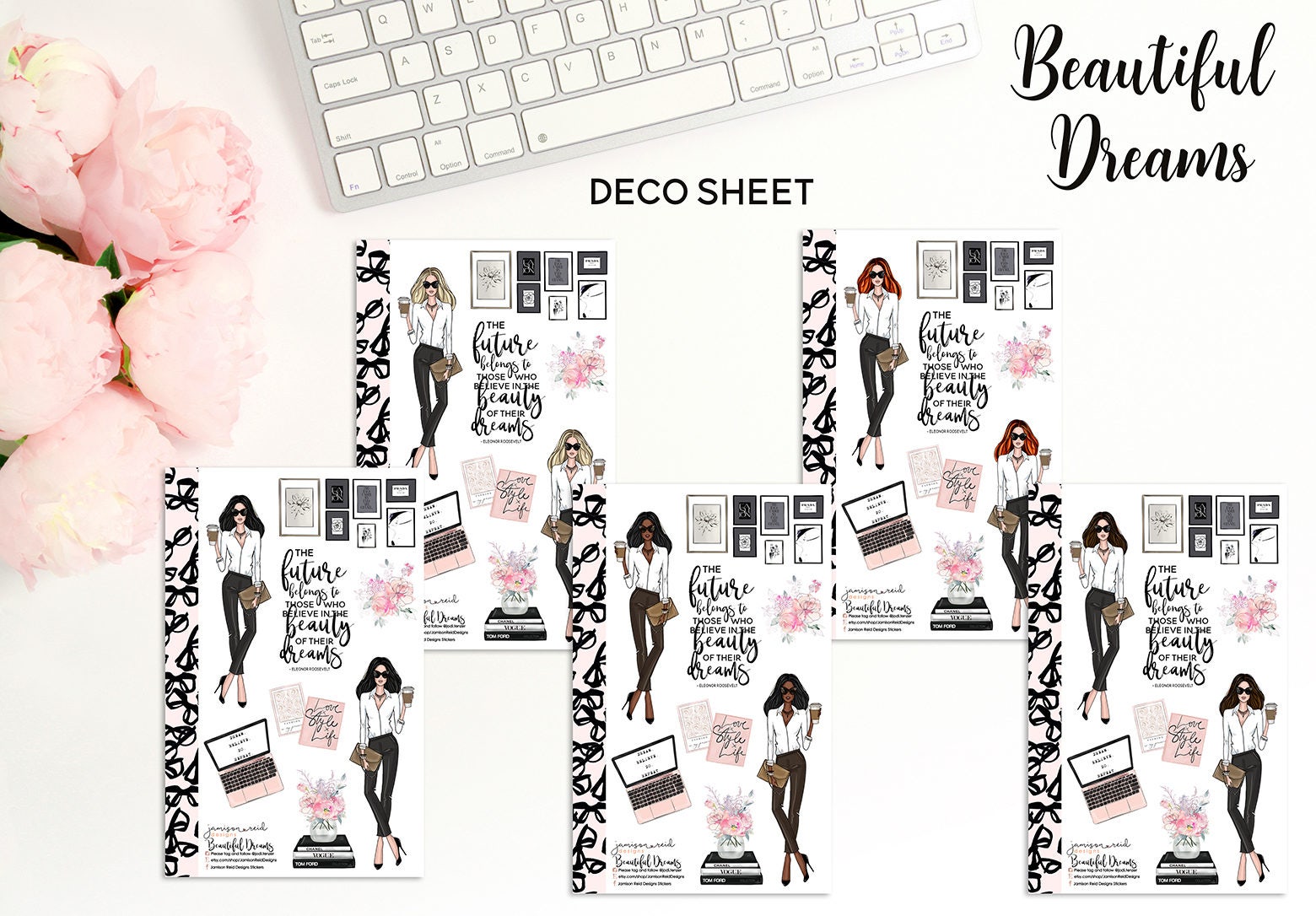 Beautiful Dreams Sticker Set OR A La Carte | Choice of Set or Separates ...