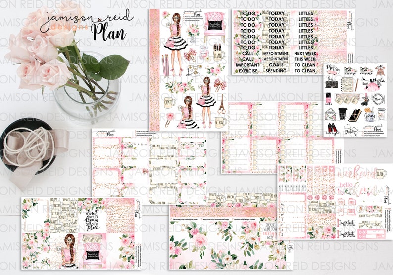 Plan Sticker Set OR A La Carte Choice of Set or Separates - Etsy