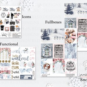 SNOW COLD Planner Stickers a La Carte or Kit , Fashion Girl Sticker ...