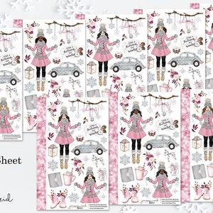 BRRR Planner Stickers a La Carte or Kit , Fashion Girl Sticker Winter ...