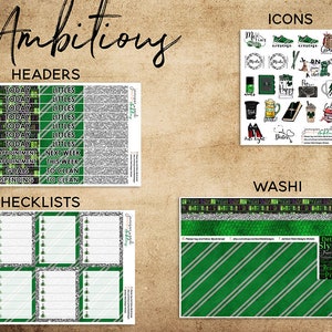 AMBITIOUS Magic School Sticker Set OR A La Carte | Choice of Set or ...