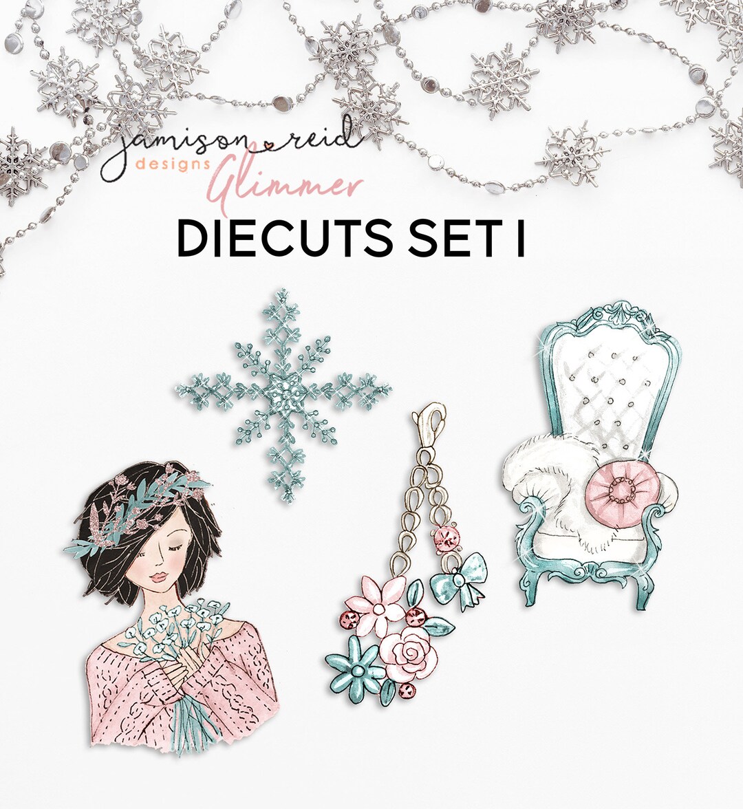 Choice of Glimmer Set of 4 Die-cuts - Etsy