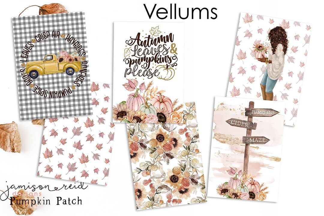 PUMPKIN PATCH Planner Vellum / Fashion Girl Vellum / Hobo / HP ...