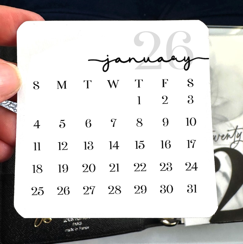 2026 Pocket Calendar Set of 12 | Mini Monthly Calendars | 3x3 Planner ...