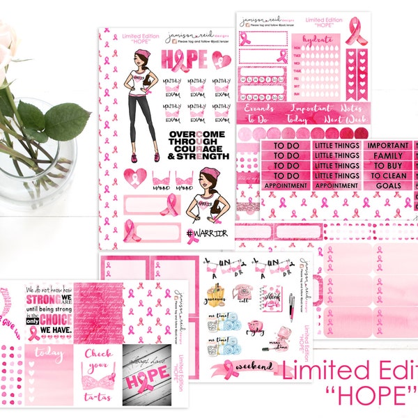 Breast Cancer Awareness Stickers - Etsy