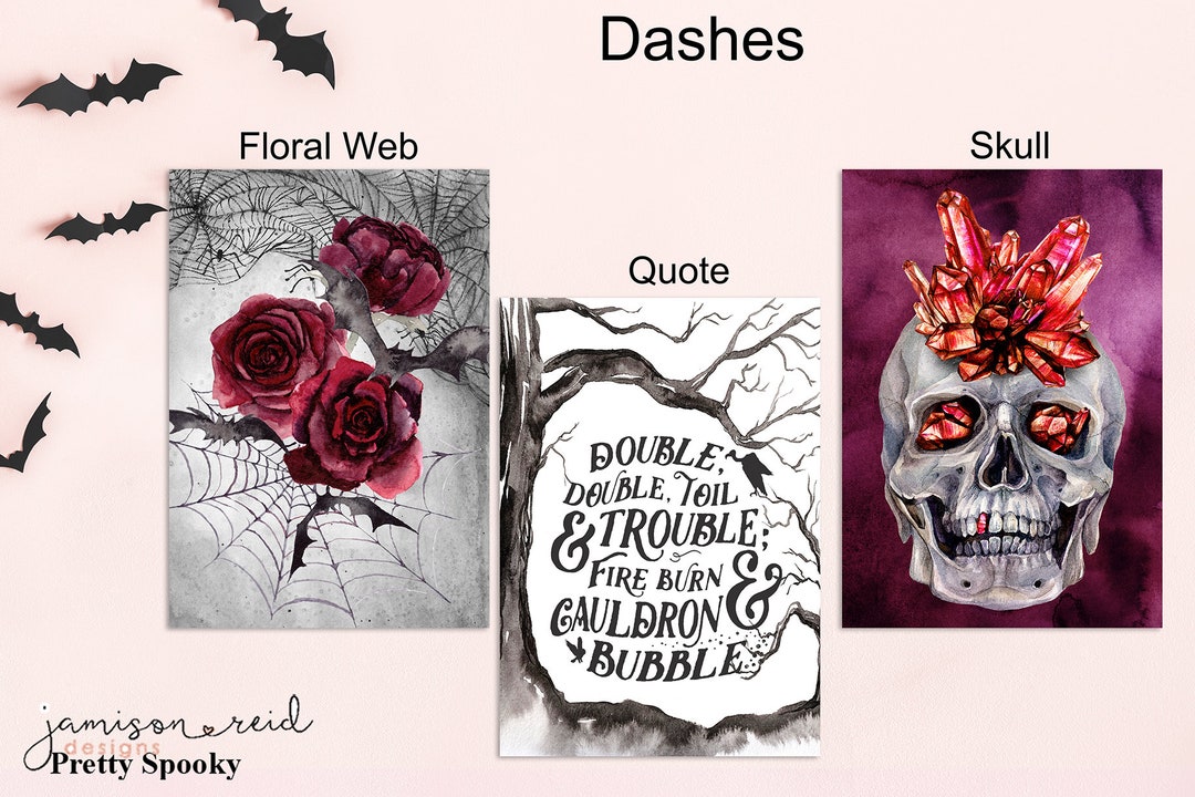 PRETTY SPOOKY Planner Dashboard, Personalized Planner , Happy Planner ...