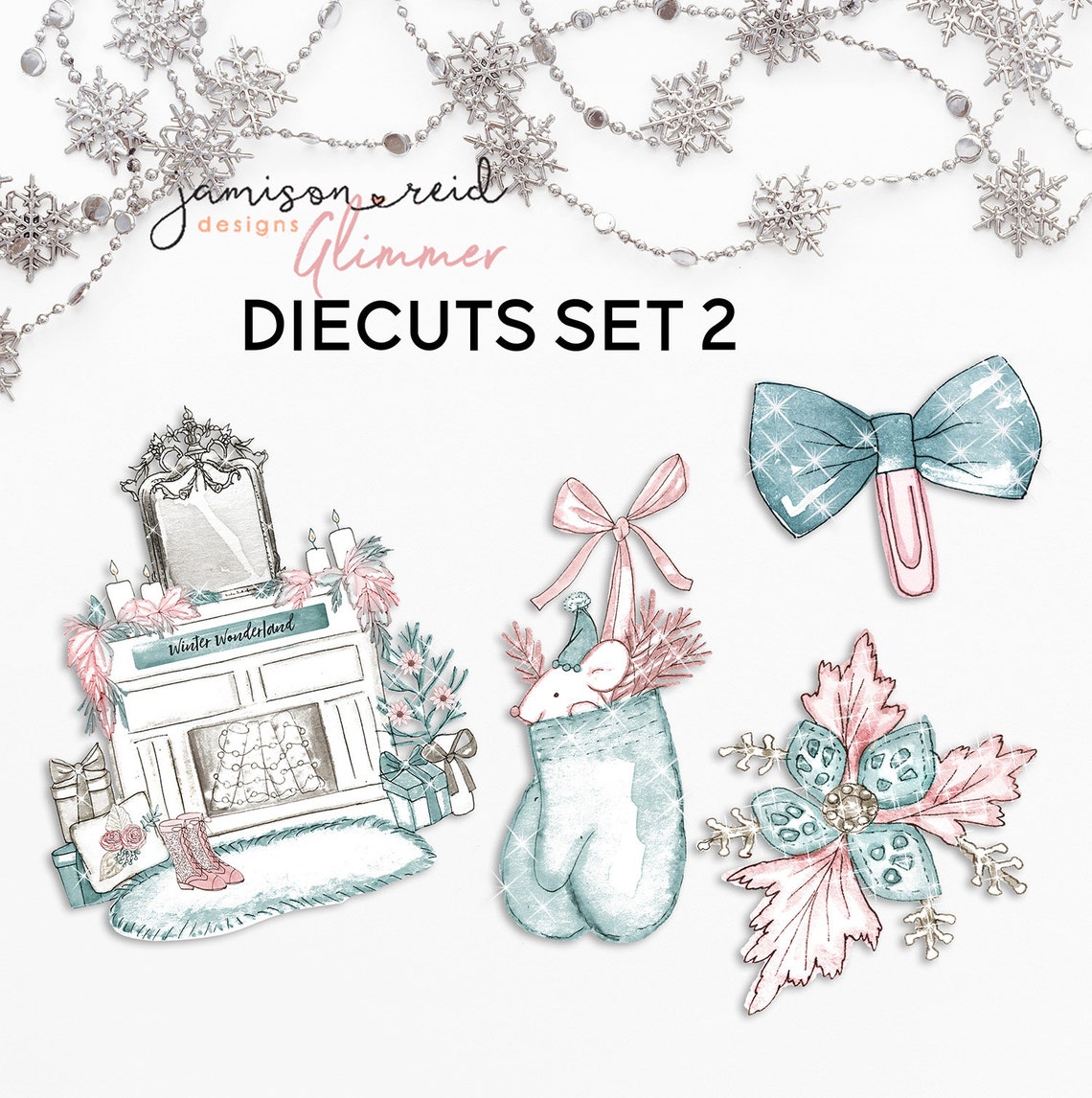 Choice of Glimmer Set of 4 Die-cuts - Etsy