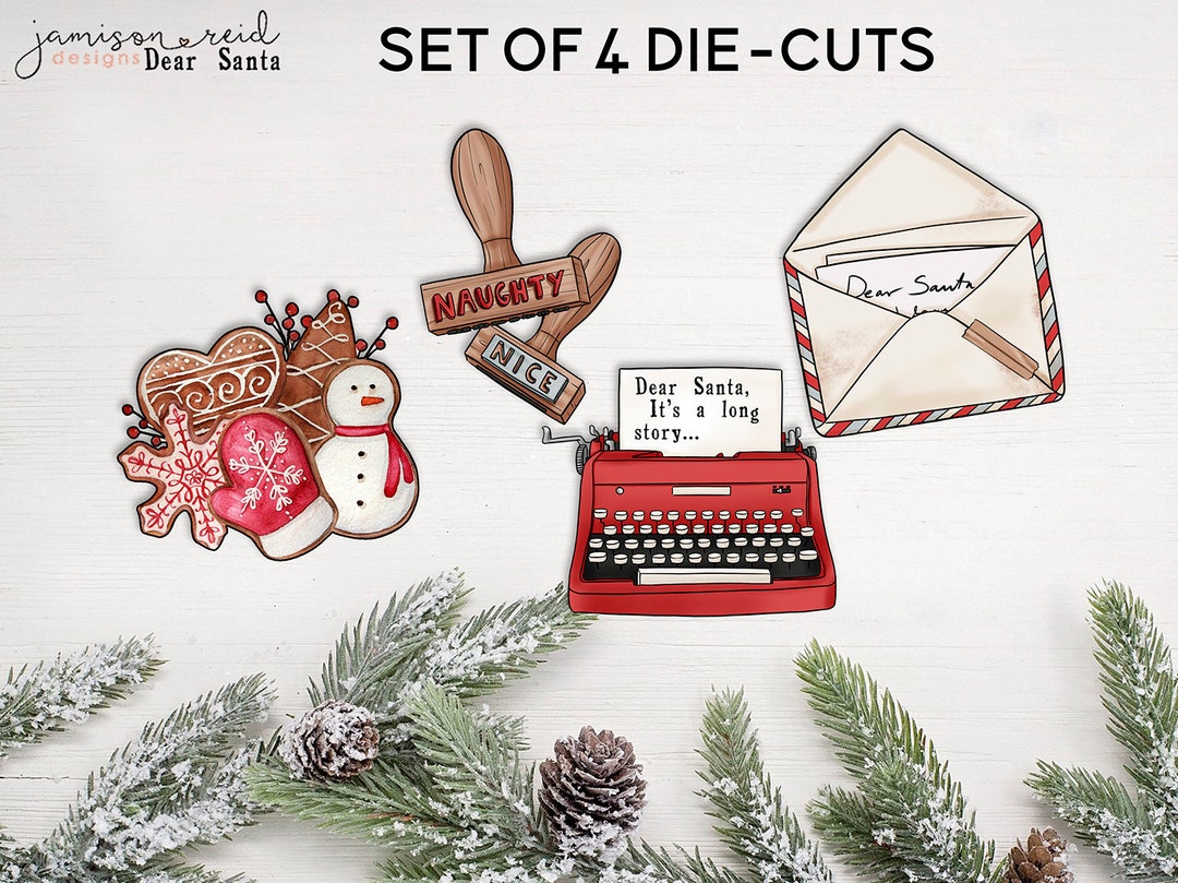 Set of 4 DEAR SANTA Planning Die-cuts - Etsy