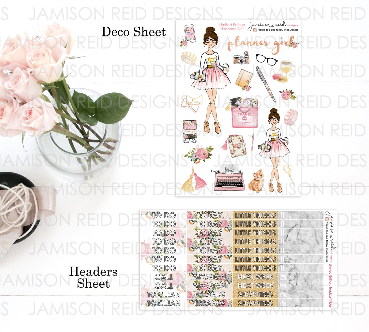 Planner Girl Stickers Choice of Set or Separates Choice of | Etsy