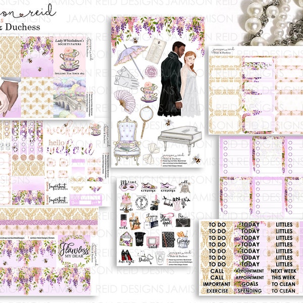 Bridgerton Planner Stickers - Etsy