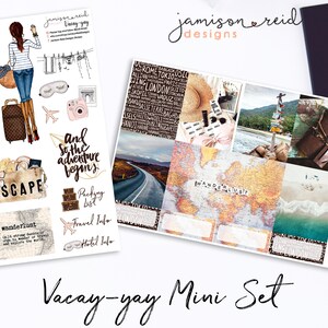 Vacay-yay Mini Set Sticker Sheets | Choice of Skintone - Etsy