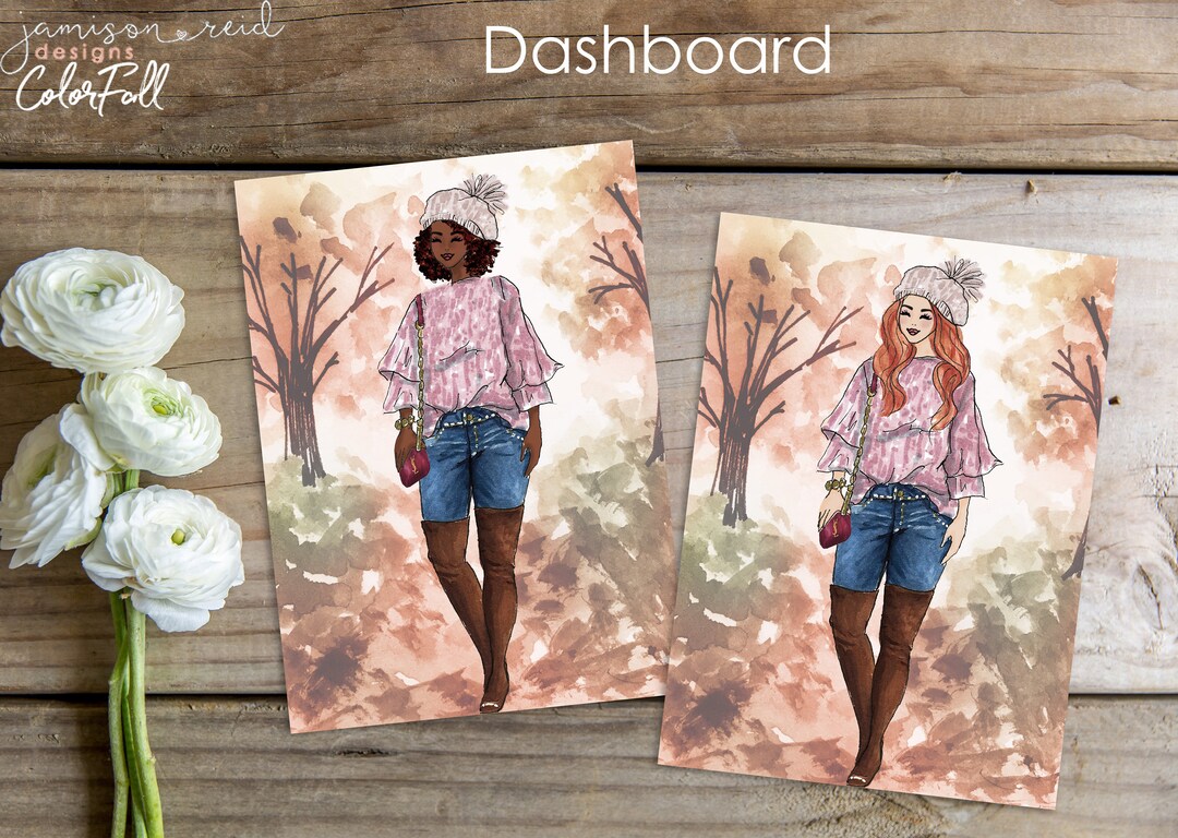 Colorfall Planner Dashboard, Personalized Planner Insert, Happy Planner ...