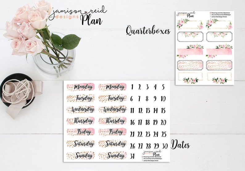 Plan! Sticker Set OR A La Carte | Choice of Set or Separates; Choice of ...