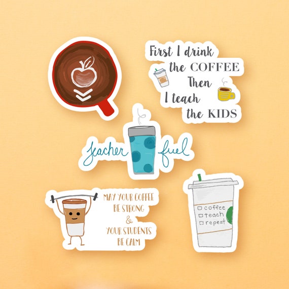 Back to School Teacher Sticker Pack - Etsy