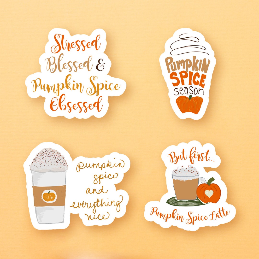 Pumpkin Spice Sticker Pack - Etsy