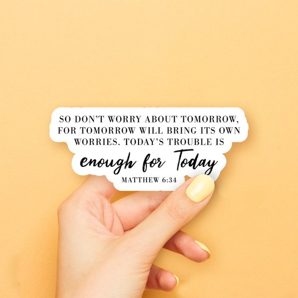 Worry Sticker - Etsy