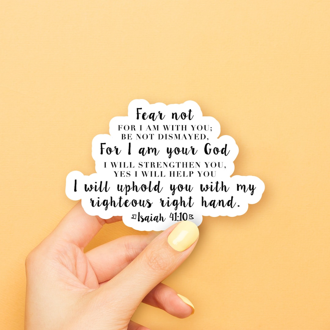 Fear Not Sticker - Etsy