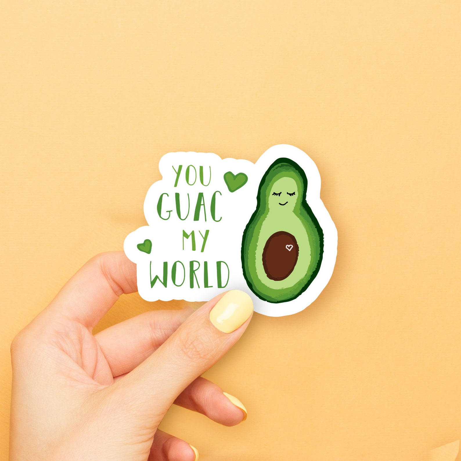 You Guac My World Sticker - Etsy