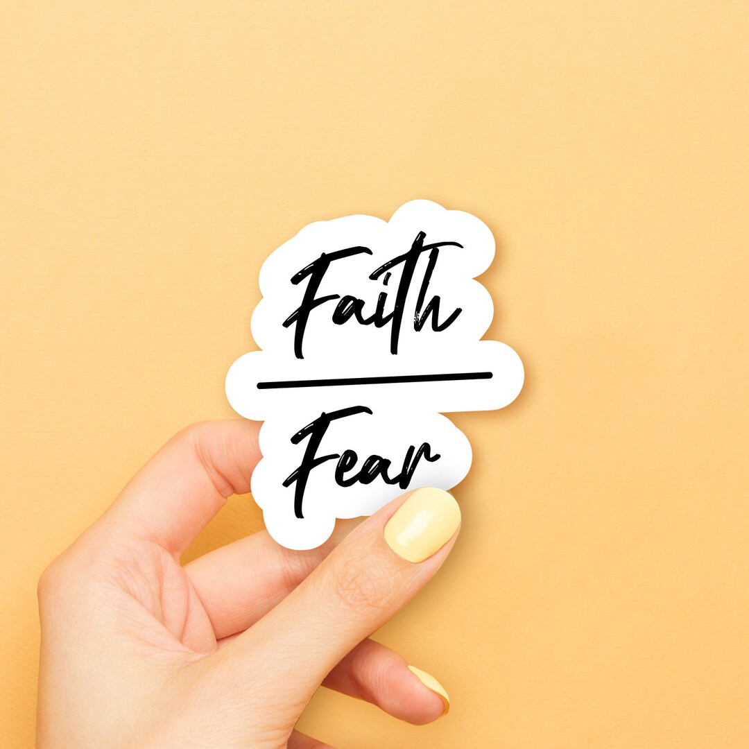 Faith Over Fear Sticker - Etsy