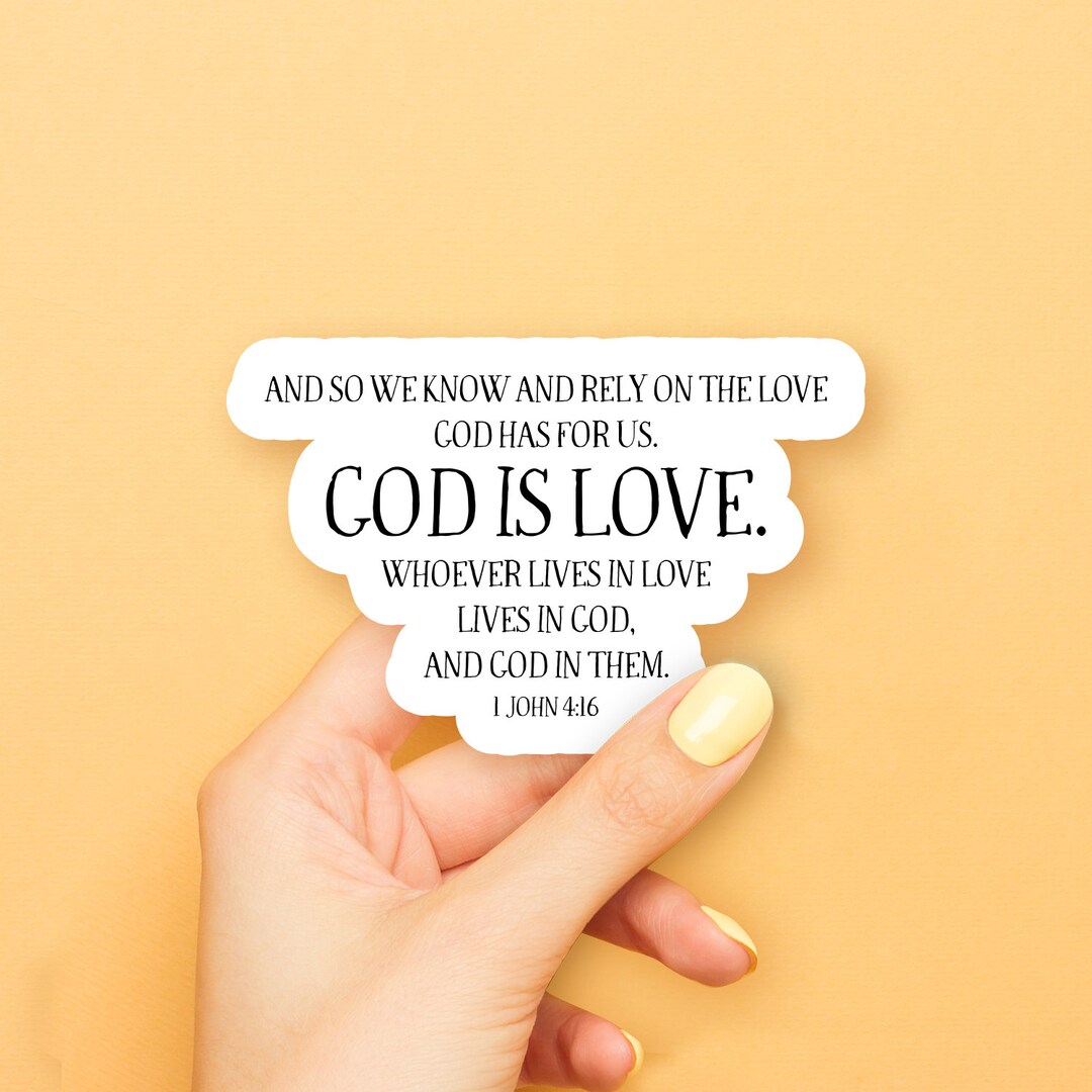 God is Love Sticker - Etsy