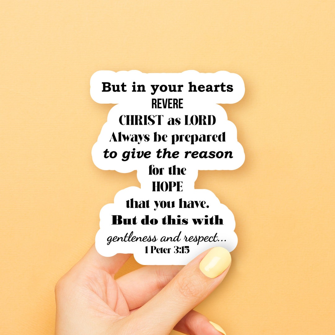 1 Peter 3:15 Sticker - Etsy