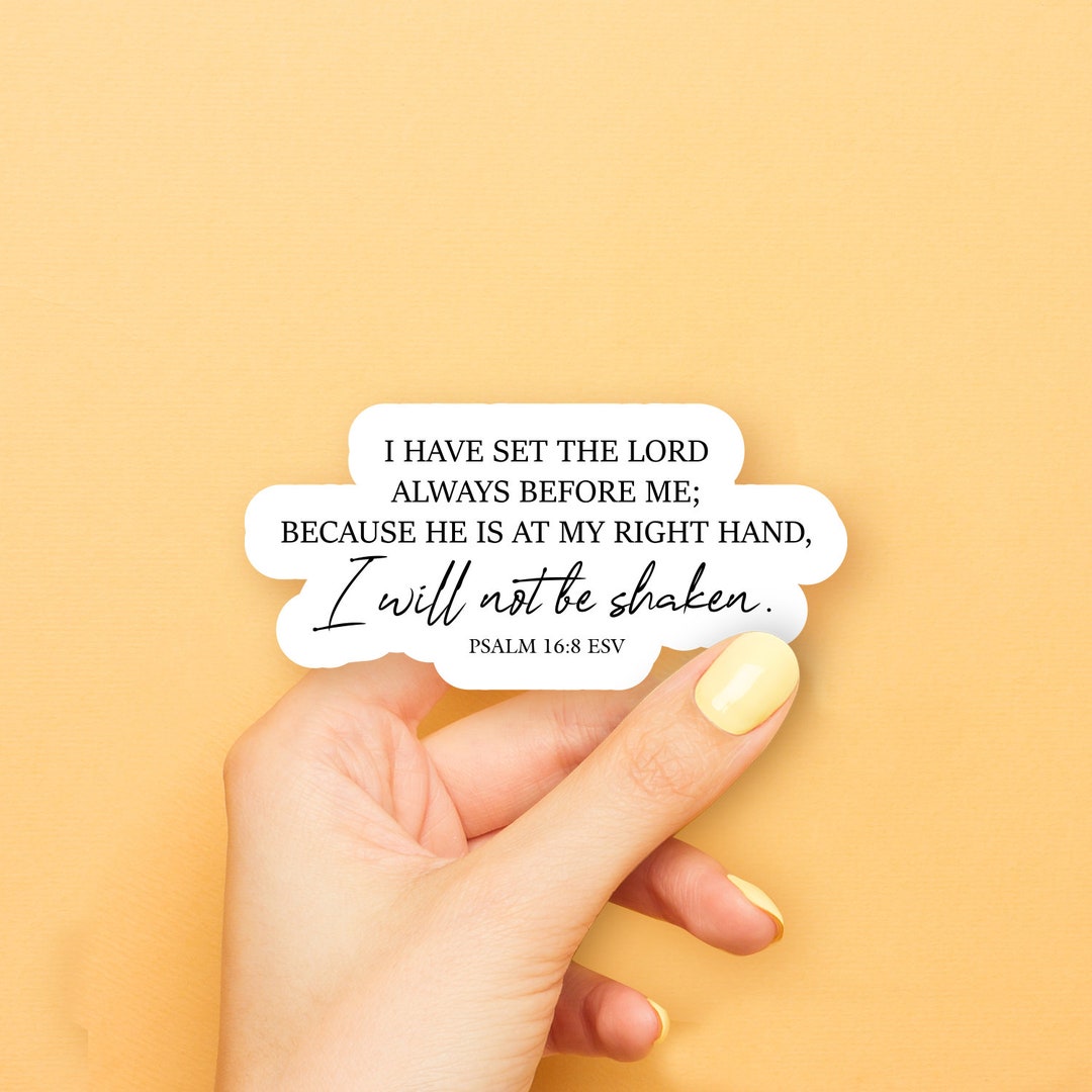 I Will Not Be Shaken Sticker - Etsy