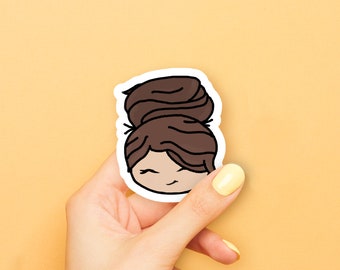 Cozy Coffee Girl Sticker - Etsy