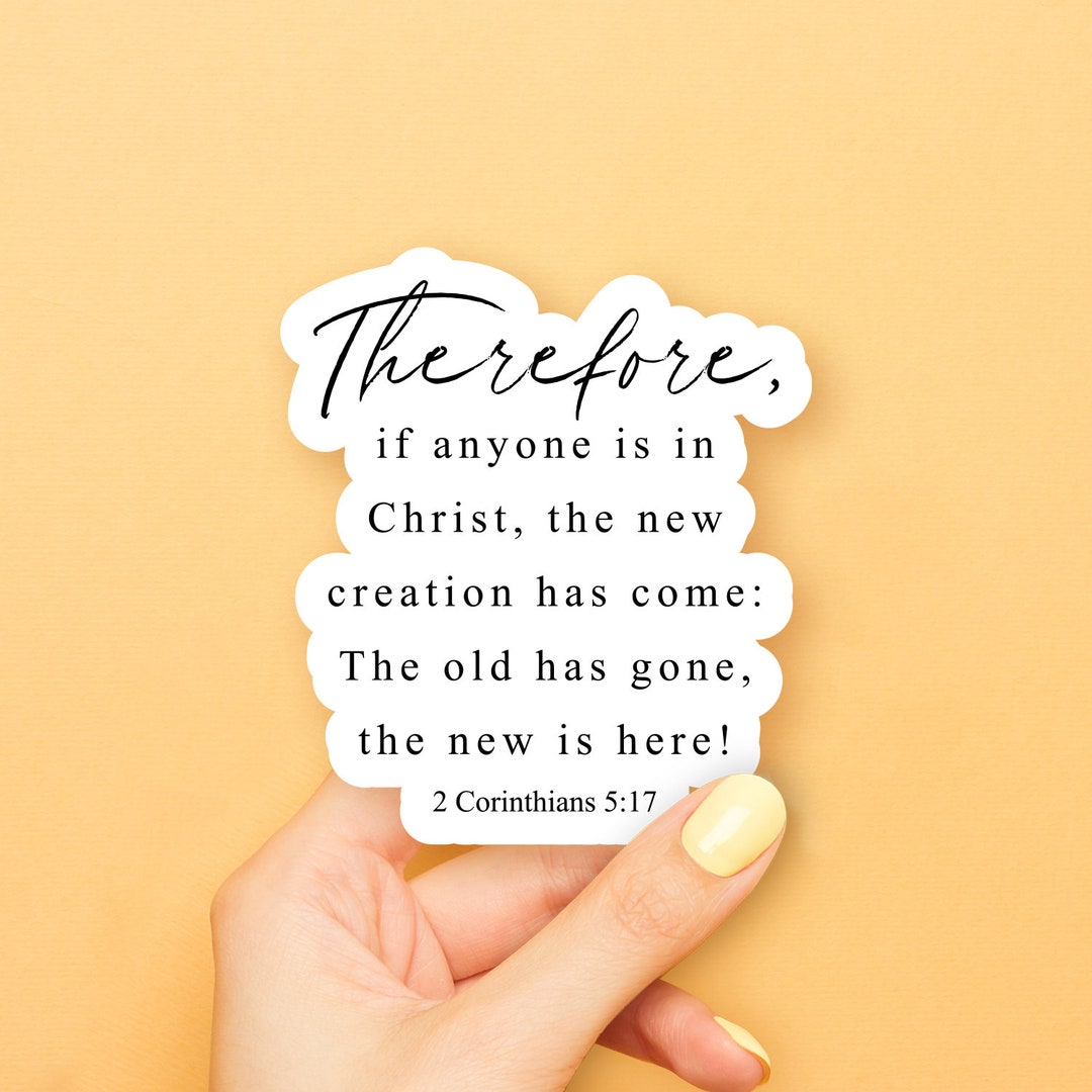 2 Corinthians 5:17 Sticker - Etsy