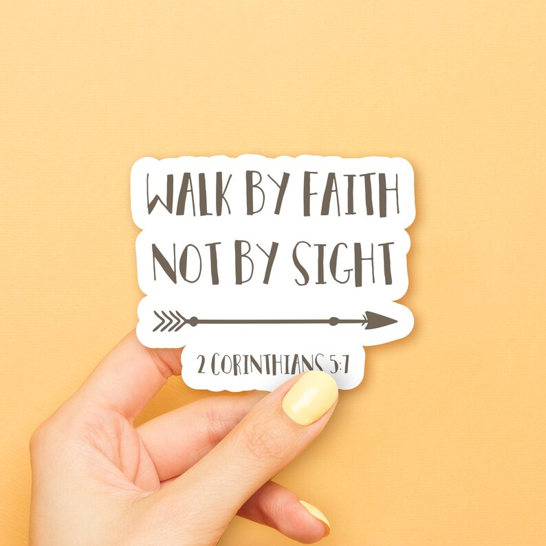 Walk by Faith Sticker - Etsy