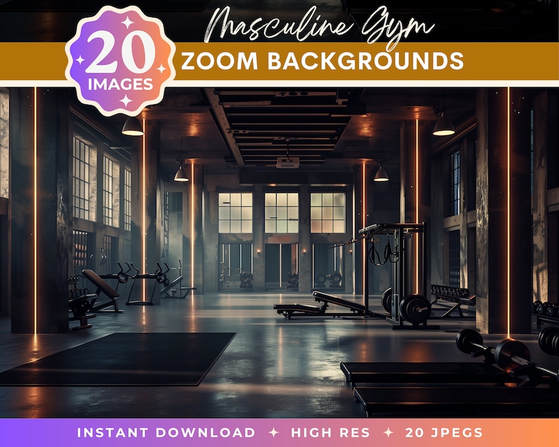 20 Gym Background for Zoom Call, Gym Zoom Background, Workout ...