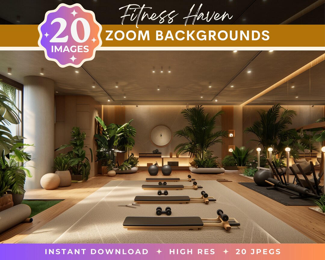 20 Gym Background for Zoom Call, Gym Zoom Background, Workout ...