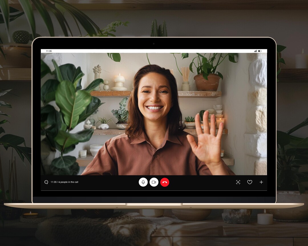Plants & Crystals Zoom Backgrounds: Serene Video Call Backdrops ...