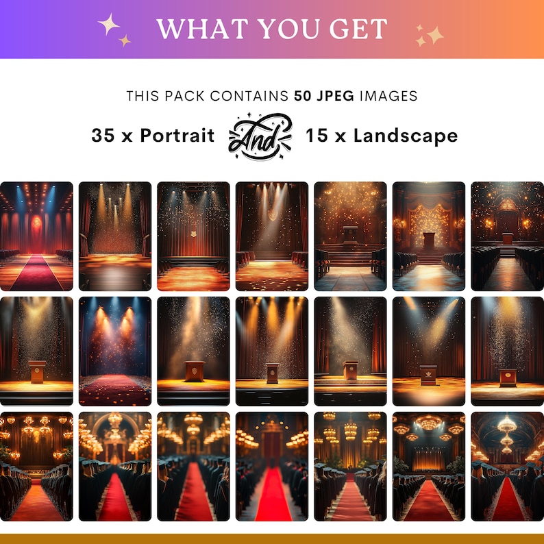 Graduation 2026 Stage Walk Backdrops: 50 Class of 2026 Senior Photo ...