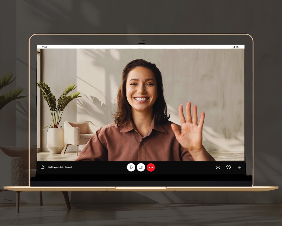 Minimalist Zoom Backgrounds: Neutral Tones Professional Virtual Office ...