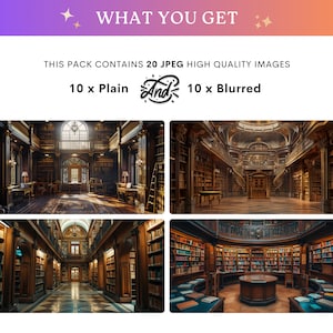 Old Library Zoom Backgrounds: Professional Virtual Backdrop (20 Images ...