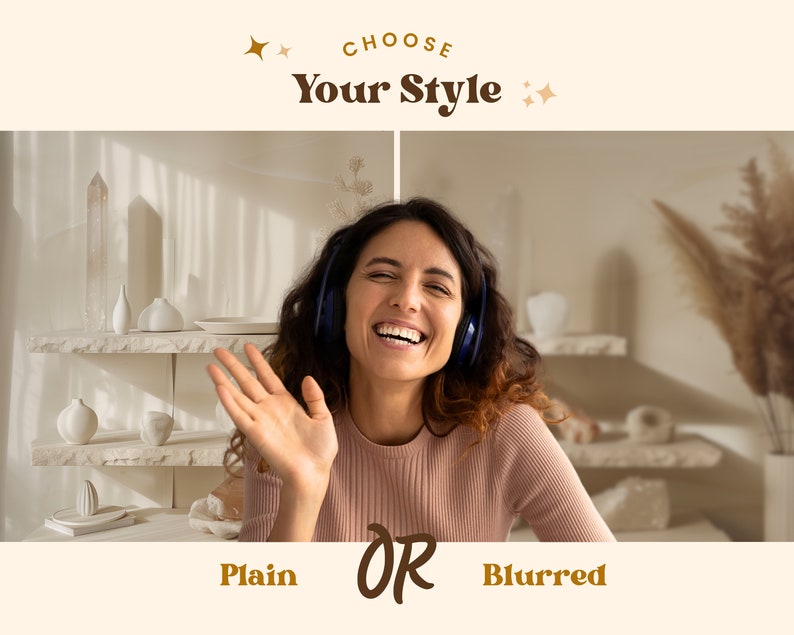 Minimalist Zoom Background, Crystals Background for Zoom Call, Zoom ...