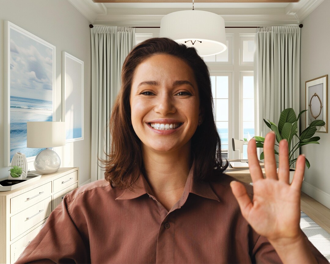 20 Beach House Zoom Background, Beach Background, Simple Zoom ...