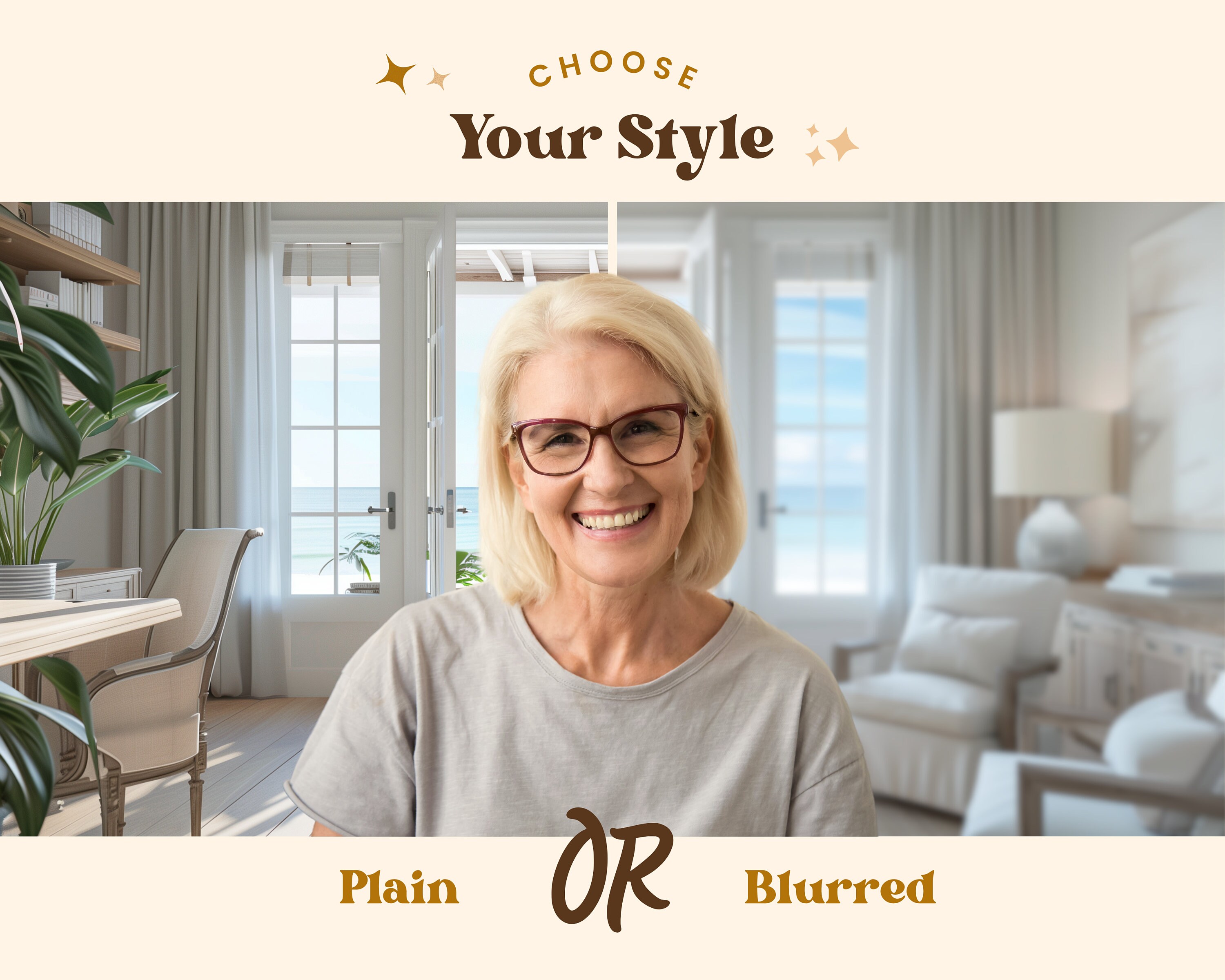 Beach House Zoom Background, Beach Background, Simple Zoom Background ...