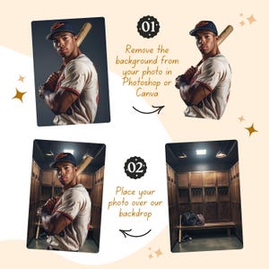 Baseball Locker Room Digital Backgrounds: 50 Sports Photography ...