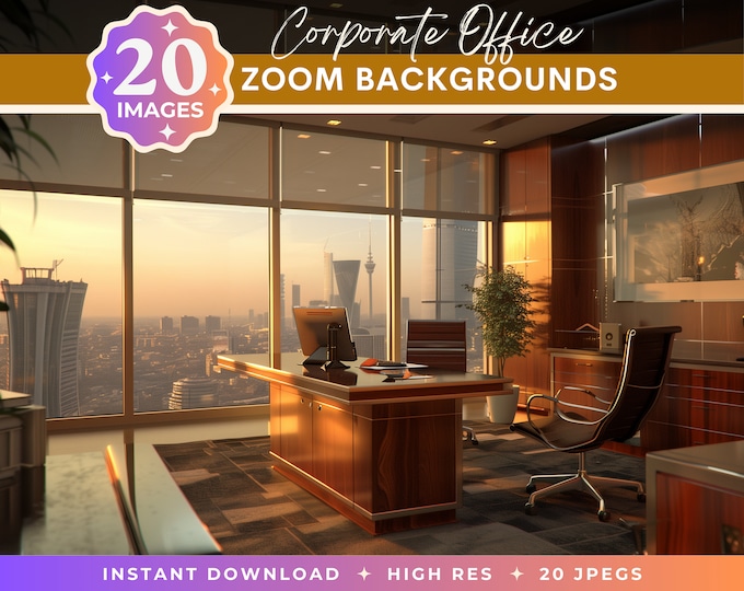 Personalized Zoom Background With Logo, Custom Corporate Office Zoom ...